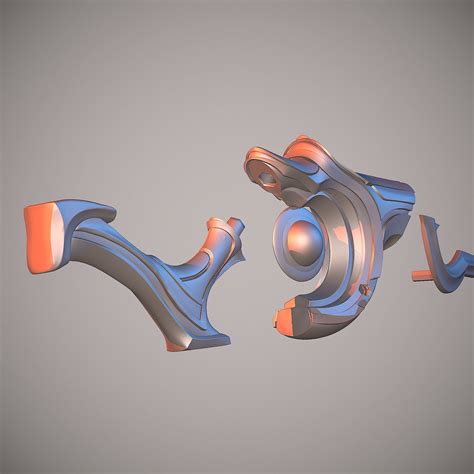 Dark Cosmic Jhin Pistol Cosplay 3d Printable Model 3d Model 3d