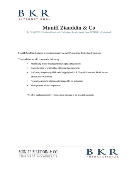 Ashar Mehmood On Linkedin Tax Opportunitiy Acca