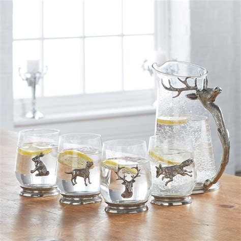 Art Nouveau Deer Shot Glasses