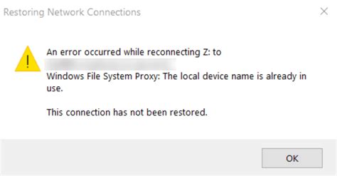 How To Fix The Local Device Name Is Already In Use” Error On Windows