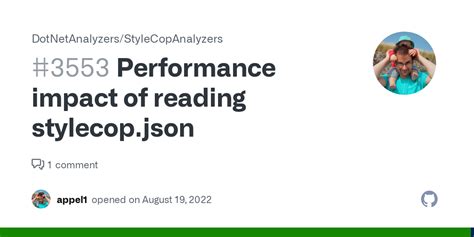 performance impact of reading stylecop json · issue 3553