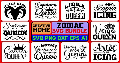 Zodiac Svg Bundle Bundle · Creative Fabrica