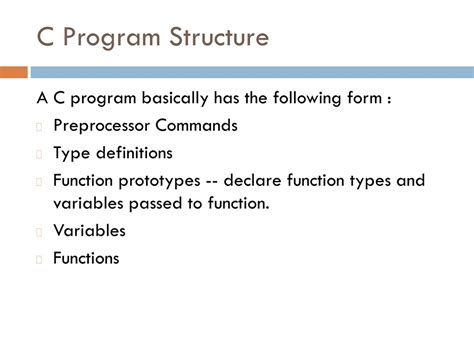 Ppt C Programming Language Powerpoint Presentation Free Download