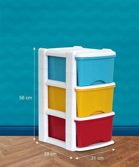 Signoraware Multipurpose Modular Drawer Big Set Of 3 Multicolor 3