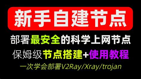 最新零基础自建节点！用x Ui面板搭建最安全、稳定的v2rayxray Wsxtls节点，小白搭建科学上网教程，一次学会部署v2ray