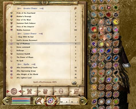 custom spell icons updated at oblivion nexus mods and community