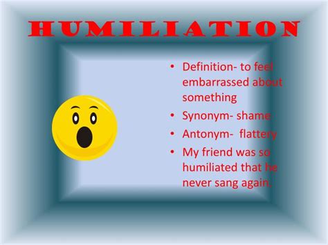 Ppt Humiliation Powerpoint Presentation Free Download Id 2761607