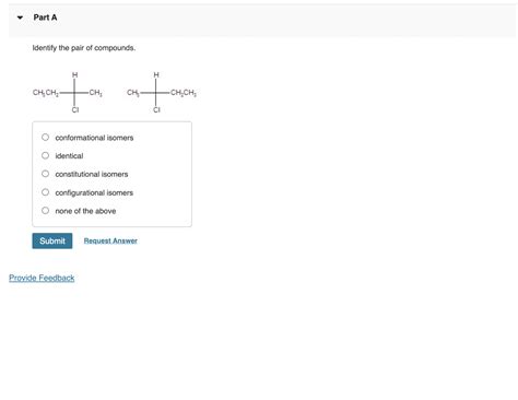 Solved Identify The Pair Of Compounds Conformational