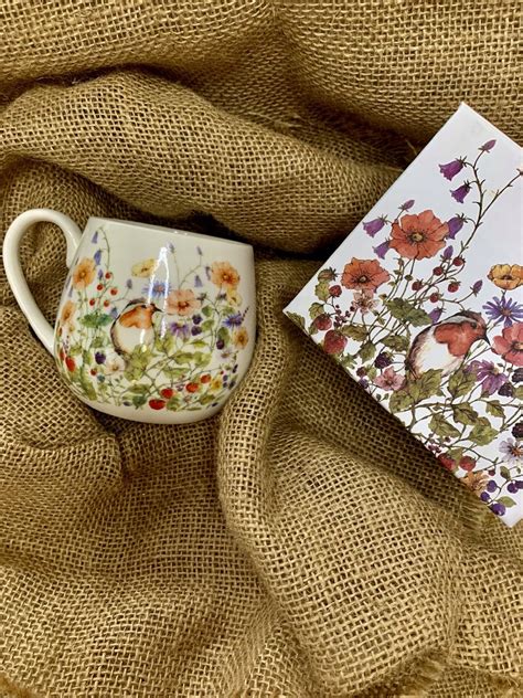 Kubek do kawy i herbaty porcelanowy baryłka DUO WILD BIRD 430 ml Duo