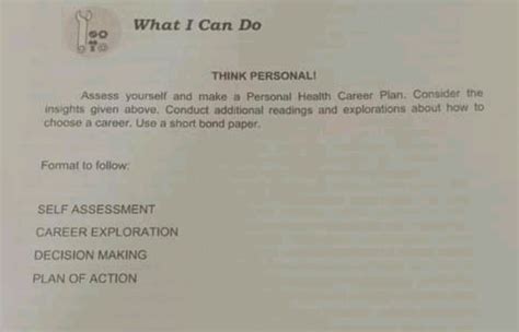 What I Can Do Think Personali Assess Yourself Studyx