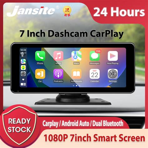 Jansite Dvr Dash Cam Car Radio Wireless Portable Touch Screen Dual