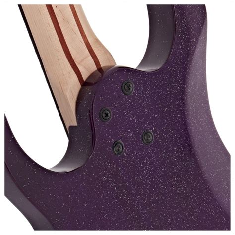 Harlem S 7 String Fanned Fret Guitar By Gear4music Purple Sparkle Nearly New At Gear4music