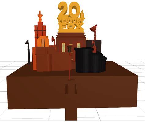 20th Century Fox Logo And Base Por Brushiefy Descargar Modelo Stl