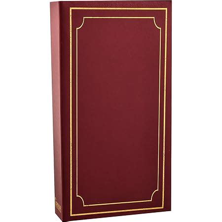 Arpan 6x4 Plain Photo Album With 300 Pockets Burgundy Amazon Co Uk