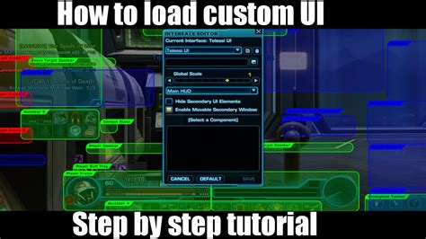 Swtor Tutorial How To Load Custom User Interfaces Youtube