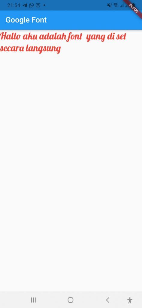 Cara Menggunakan Font Dengan Mudah Menggunakan GoogleFonts Di Flutter Baraja Coding
