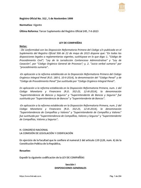 Completossinconcordanciaspdf115 Ley De CompaÑÍas Lc Pdf