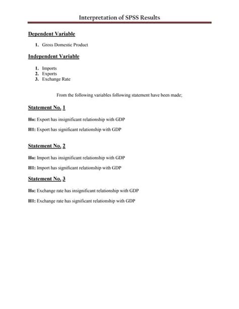 Interpretation Of Spss Results Pdf