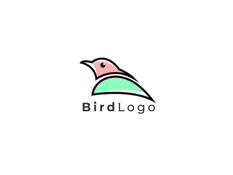 벡터 라인 아트 새 로고 디자인 프리미엄 벡터