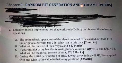 Solved Chapter 8 Random Bit Generation And Stream Ciphers