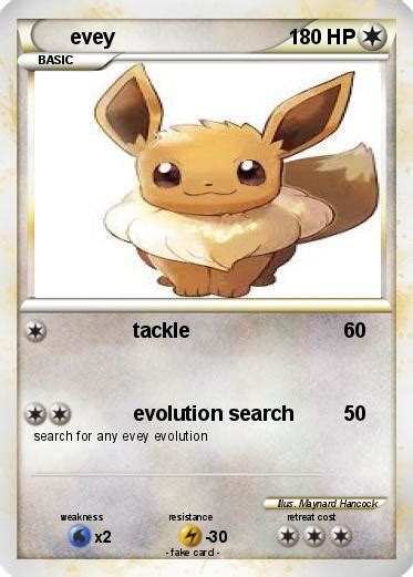 Pokémon Evey 1 1 Tackle My Pokemon Card