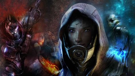 Official Unused Concept Art For Tali Without Her Mask Mass Effect
