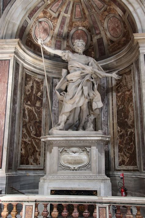 Statue Of St Longinus In St Peter S Basilica Catholic Stock Photo