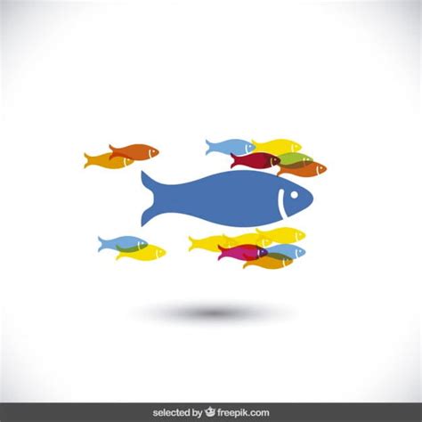 다채로운 물고기 아이콘 Eps Uidownload