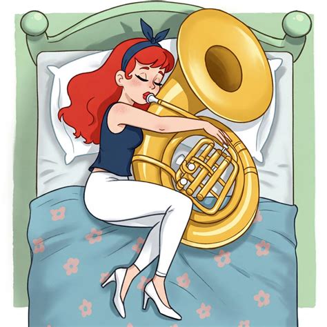 Julie Sleeps With Her Tuba By Rotgandtbg11011 On Deviantart