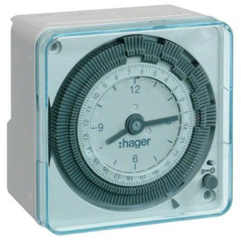 Hager Eh711 24hrs Wall Mount Analog Timer Switch Shopee Malaysia