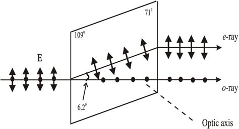 2 Double Refraction Of An Unpolarized Light With Electric Field E Into