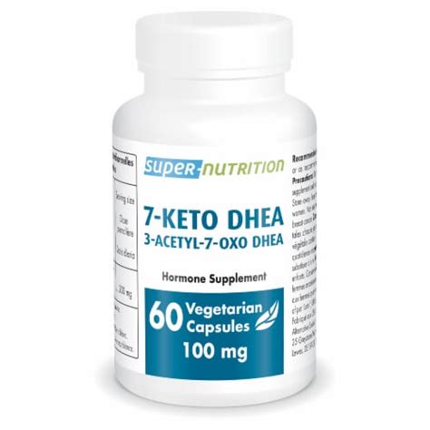 SuperSmart - 7-Keto DHEA 100mg | Non-GMO & Gluten Free - 60 Vegetarian ...