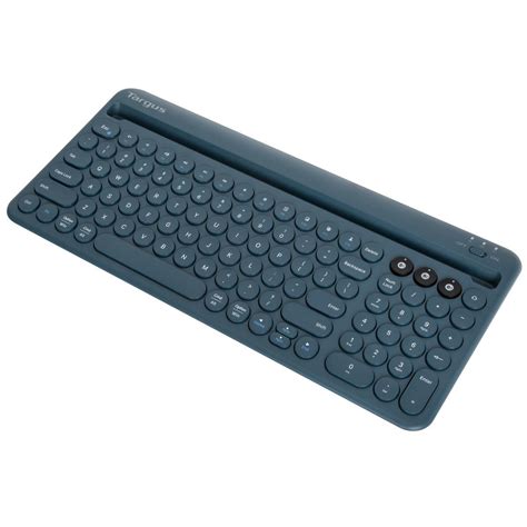 Multi Device Bluetooth® Antimicrobial Keyboard With Tablet Phone Cradle