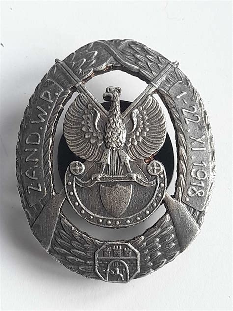 Odznaka Żandarmeria Wojska Polskiego obrona Lwowa 1918 rok Łódź