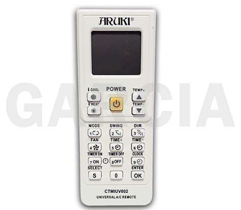 CONTROL DE AIRE ACONDICIONADO SPLIT UNIVERSAL ARUKI 4000 CTMUV002