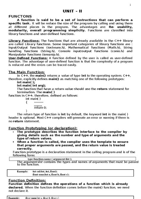 Unit 2 Unit 2 C Notes Example Int Calint Int Float Float