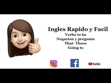 Clase De Ingles 3 Verbo To Be Como Preguntar Y Negar YouTube