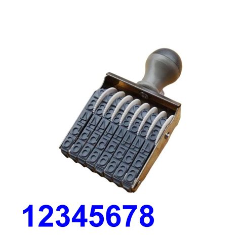 Big Digits Numbering Machine Visual Mark Graphics