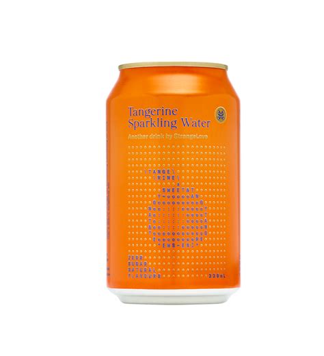 Tangerine Sparkling Water By Strange Love Beverage Boost