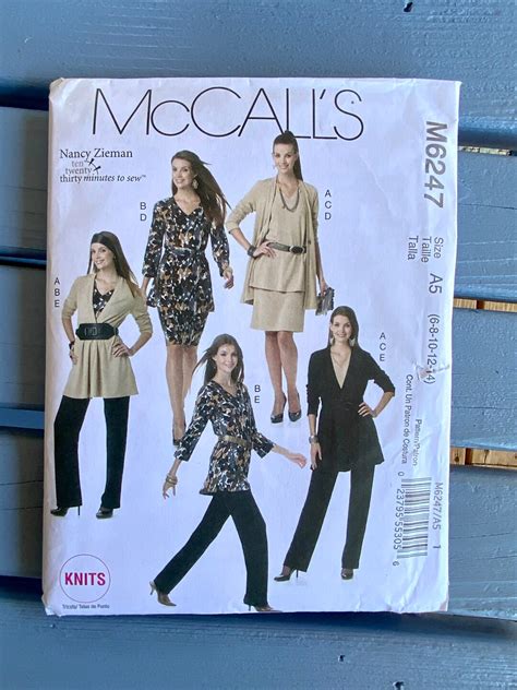 Mccalls 6247 Misses Uncut Factory Fold Sewing Pattern Size 6 8 10 12 14 Etsy