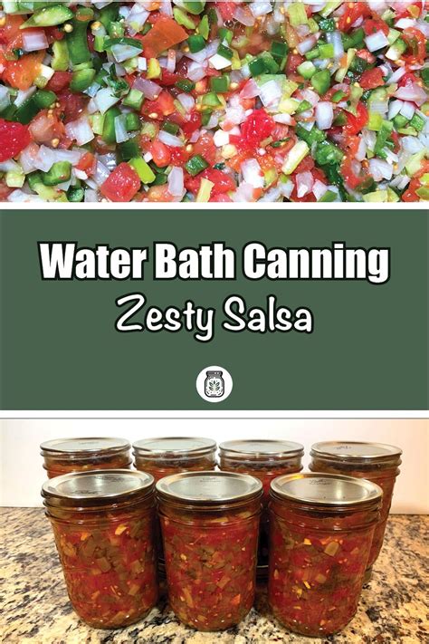 Water Bath Canning Zesty Salsa