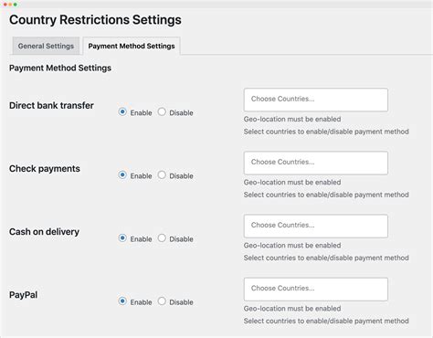 Country Restrictions For Woocommerce Documentation Woocommerce