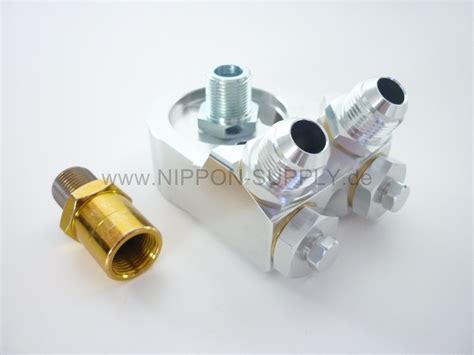 D SPEC Thermostat Adapter Ölkühler double AN M x UNF Sandwich NIPPON SUPPLY