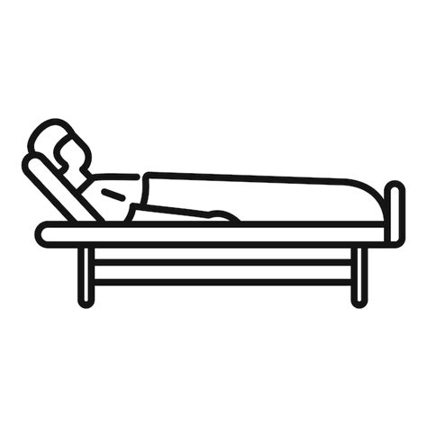 Premium Vector Bed Nurse Patient Icon Outline Vector Center Condition