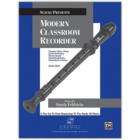 Suzuki Suzuki Modern Classroom Recorder Music123