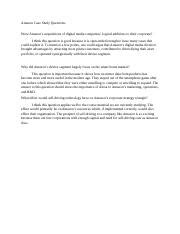 Amazon Case Study Questions Docx Amazon Case Study Questions Were Amazon S Acquisitions Of