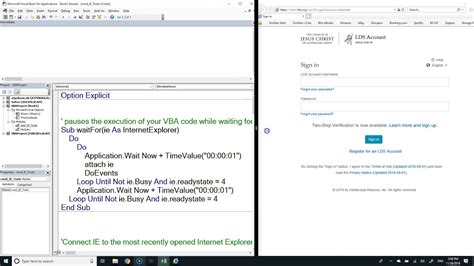 Vba To Control Internet Explorer Youtube