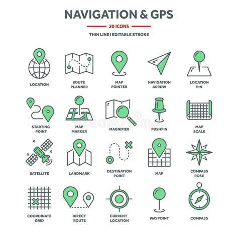 Navigation Map And Geolocation Gps Positioning Coordinate Grid