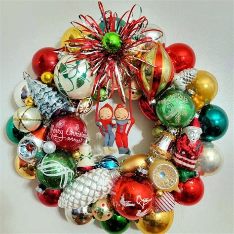 Glass Ornament Wreath Etsy