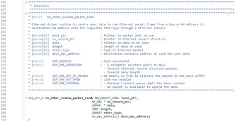how to find nx rec while using nx ether send for sending raw ethernet